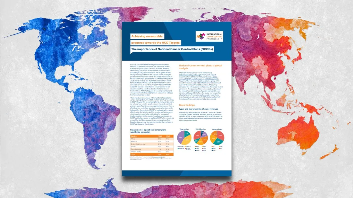 “National Cancer Control Plans: A Global Analysis” published in the ...