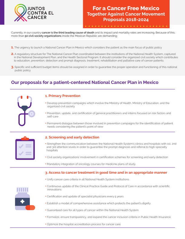 Juntos Contra el Cáncer one-pager | UICC